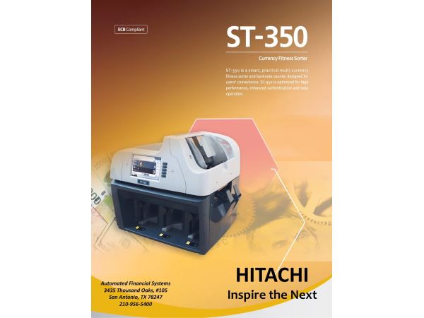 Máy Đếm Tiền Và Phân Loại ATM Hitachi ST-350 Series - BNP